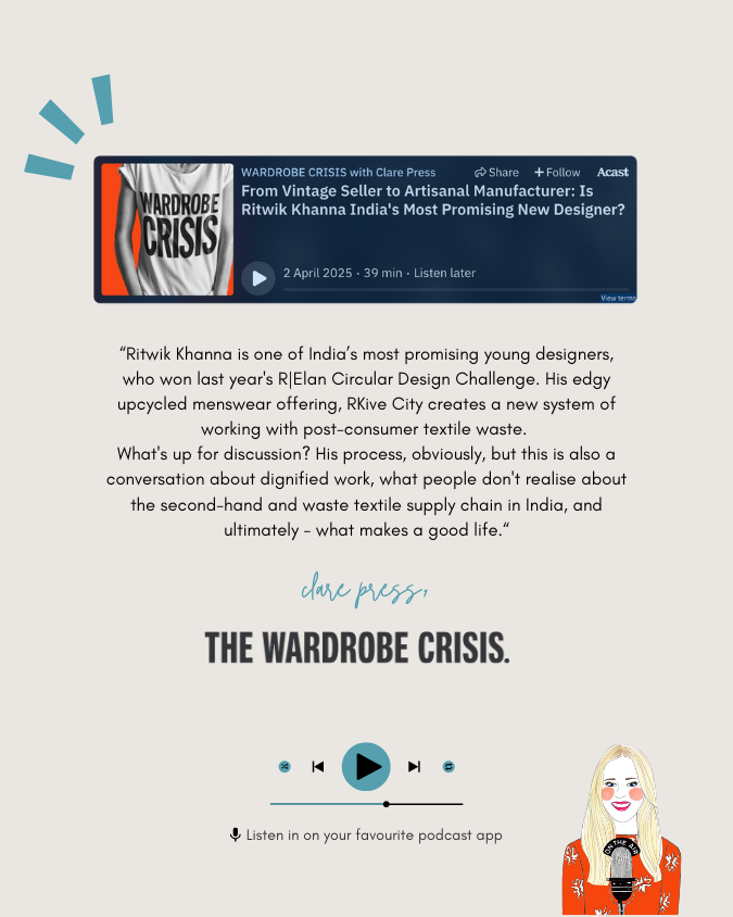 CDC x The Wardrobe Crisis Podcast with Designer Ritwik Khanna ...